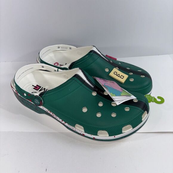 CROCS | Shoes | New Crocs Netflix Squid Game Classic Clog Green Mens Sz ...